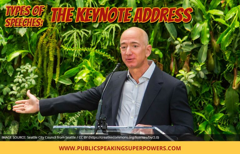 Types of Speeches: The Keynote Address – Public Speaking Super Powers