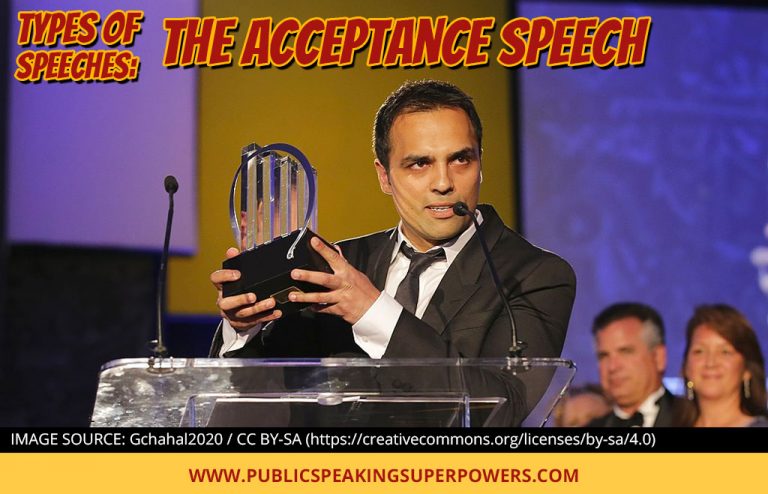 Types of Speeches: The Acceptance Speech – Public Speaking Super Powers